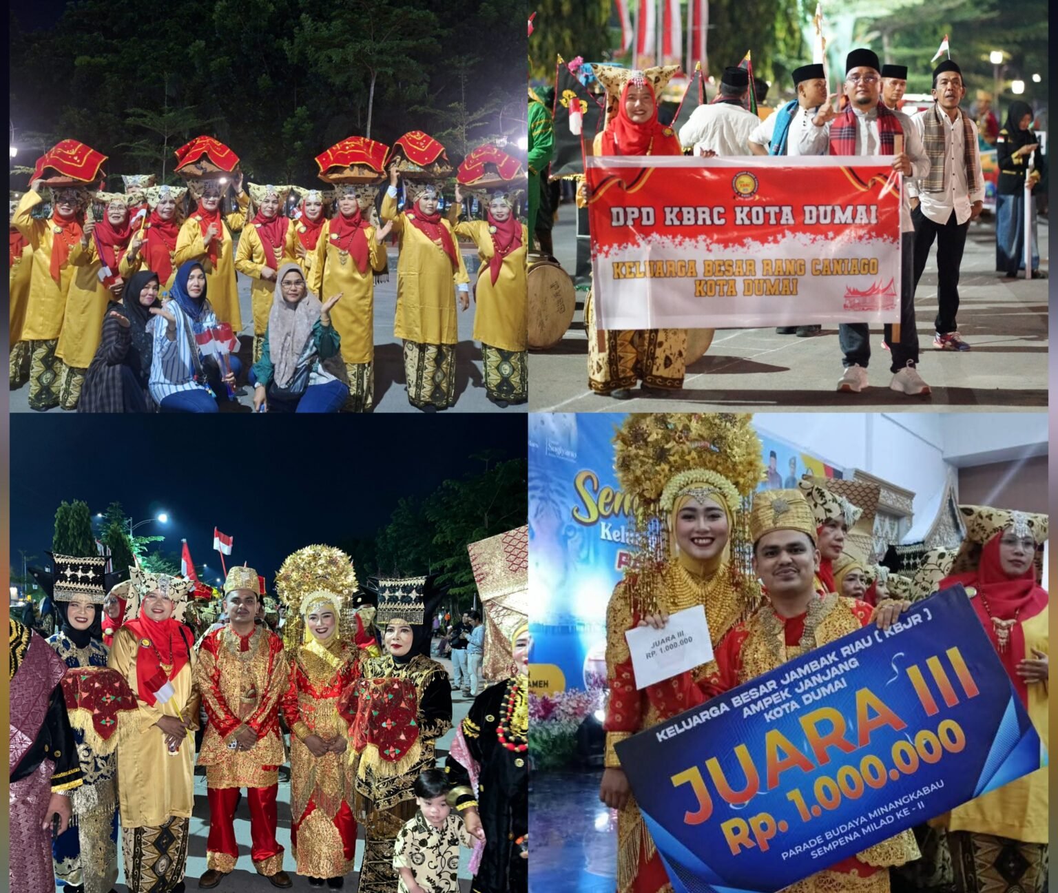 KBRC Kota Dumai Raih Juara 3 Sempena Milad DPD KBRJ Ampek Janjang Yang ...